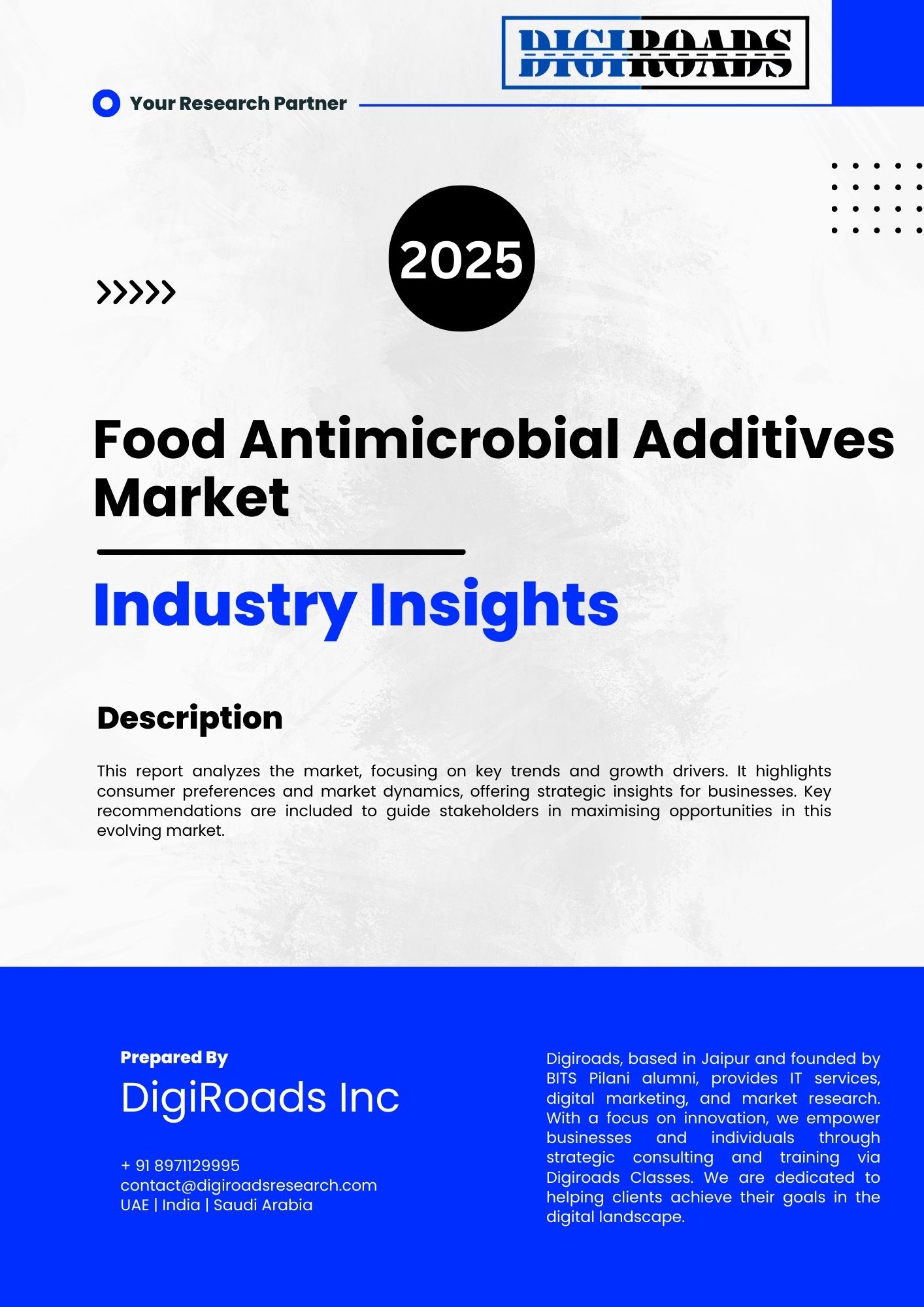 Food Antimicrobial Additives Market - DigiRoads Research