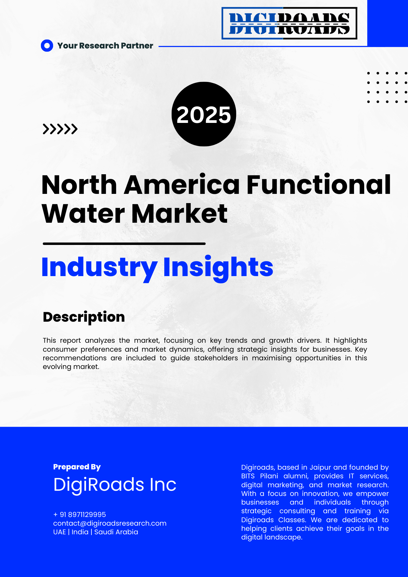 North America Functional Water Market - DigiRoads Research