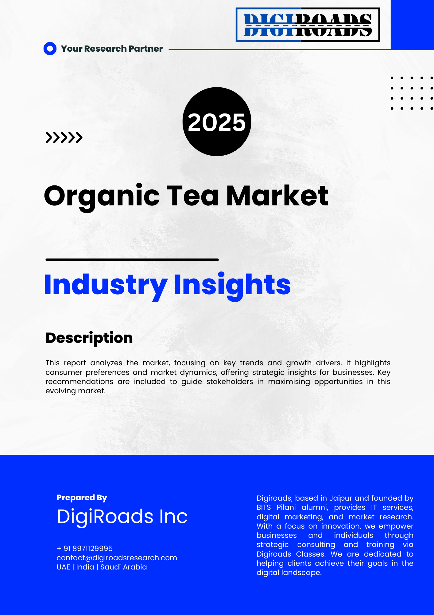 Organic Tea Market - DigiRoads Research
