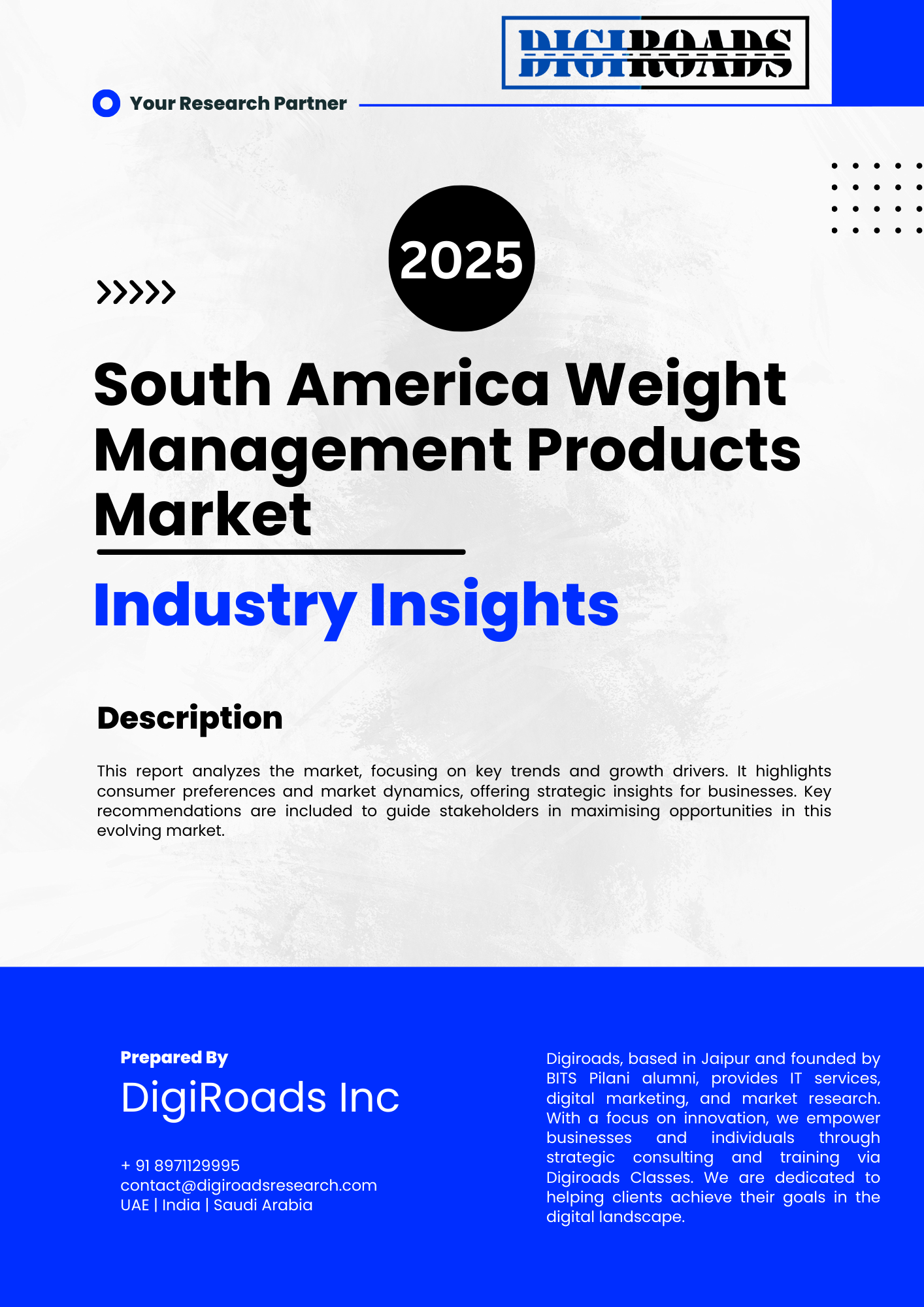 South America Weight Management Products Market Trends 2025 - DigiRoads ...