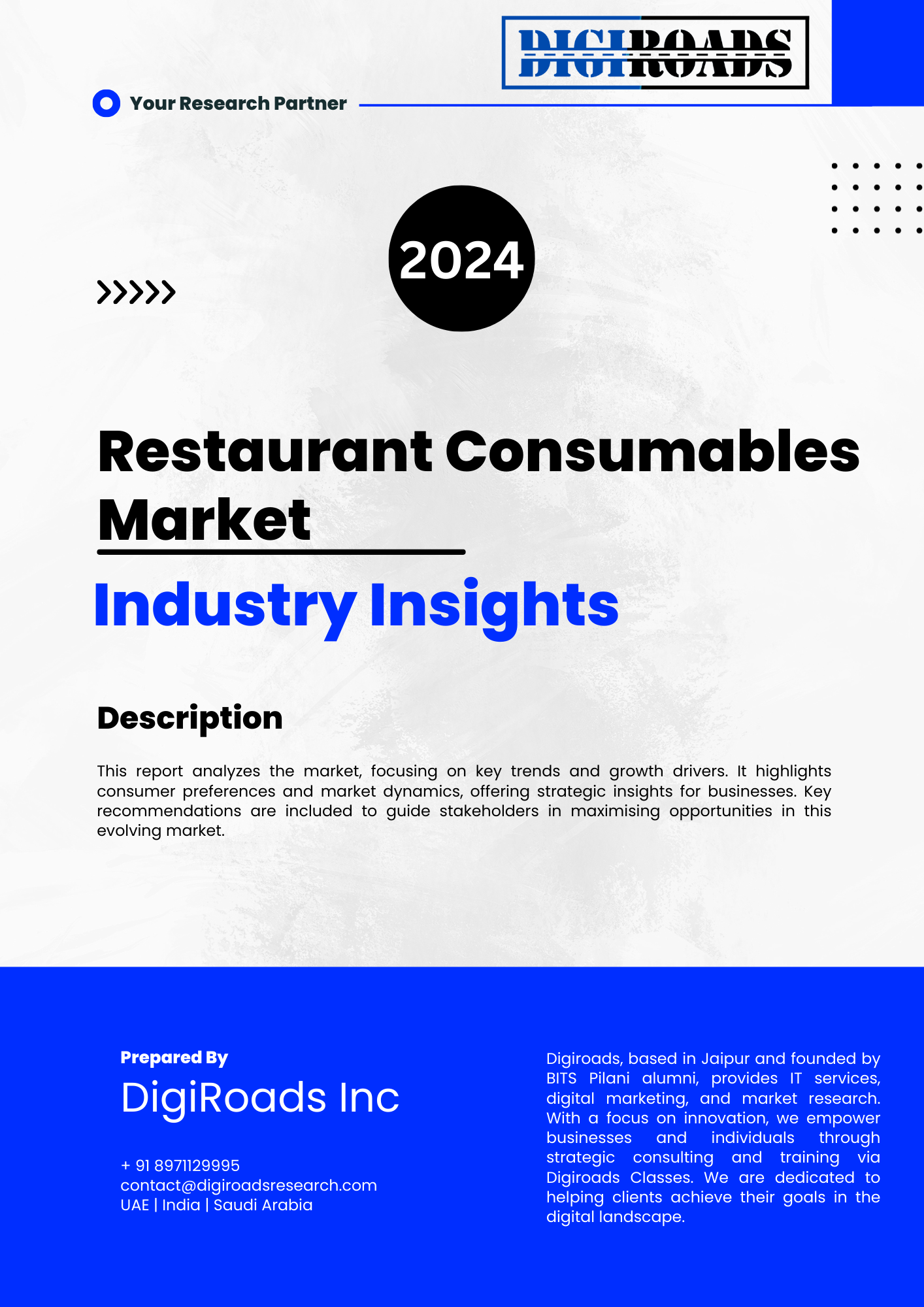 Restaurant Consumables Market - DigiRoads Research